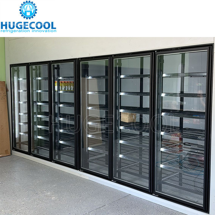 Medium Walk in Cooler Beer Cave and Freezer Combo with Glass Door PU ...