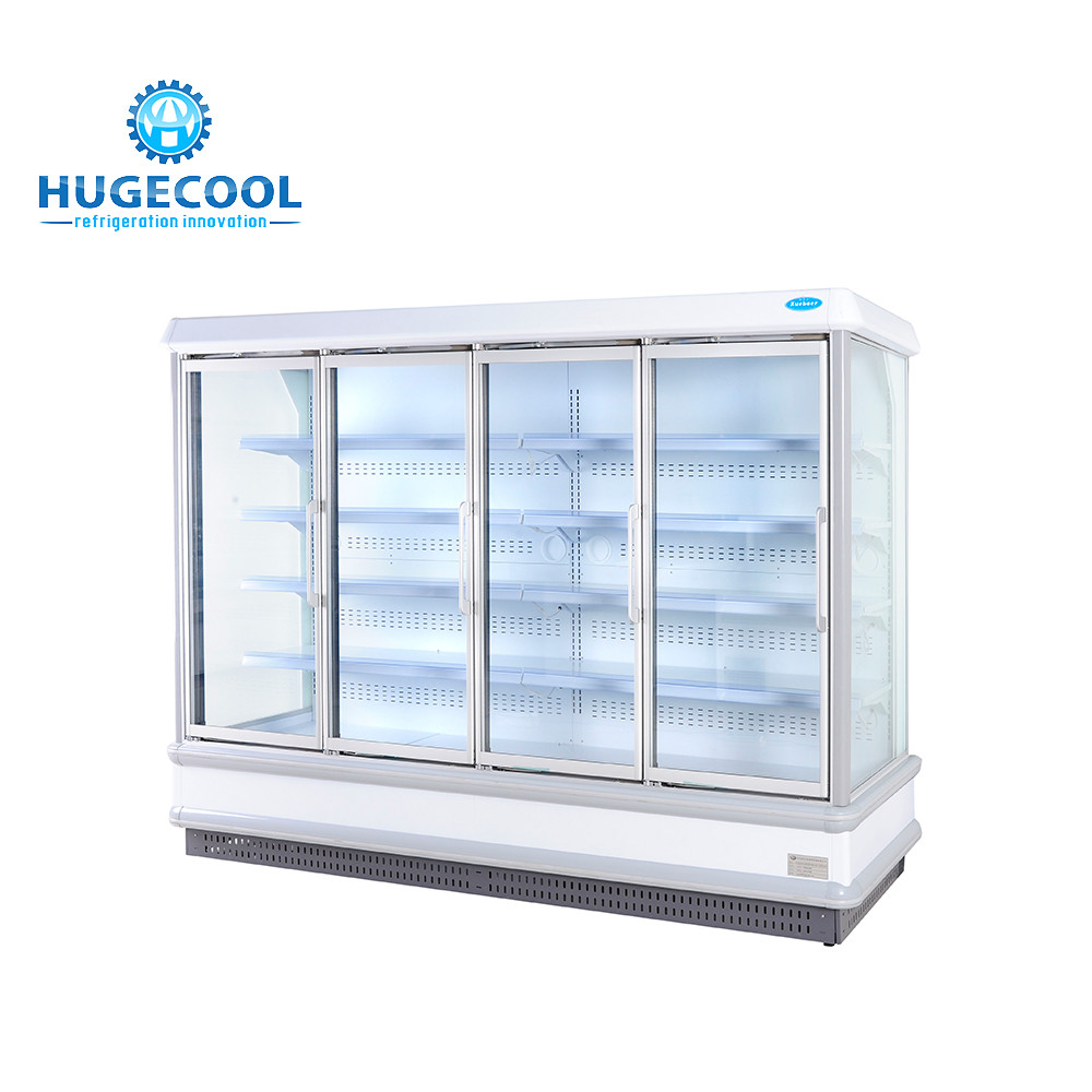 110v 220v Display Refrigerator Showcase , Display Fridge Shelves With ...